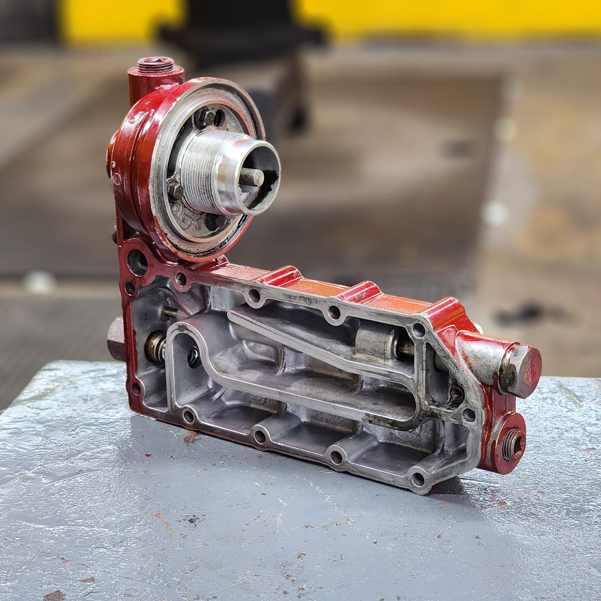 Cummins ISL 8.3L Diesel Engine Oil Filter Base Cooling Cover 3974324 F ...